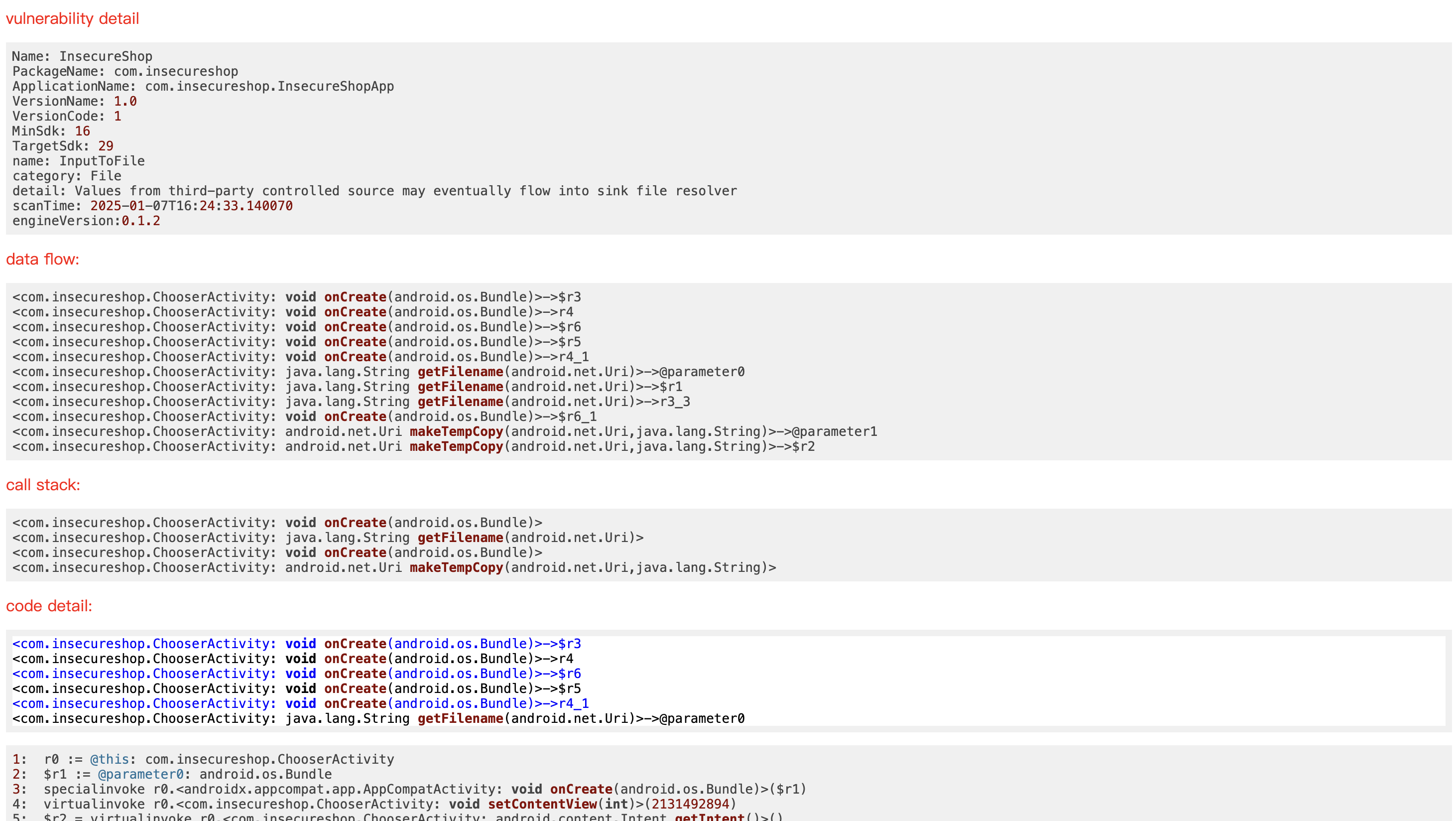 浅析基于静态分析的Android应用漏洞扫描工具 | l3yx's blog